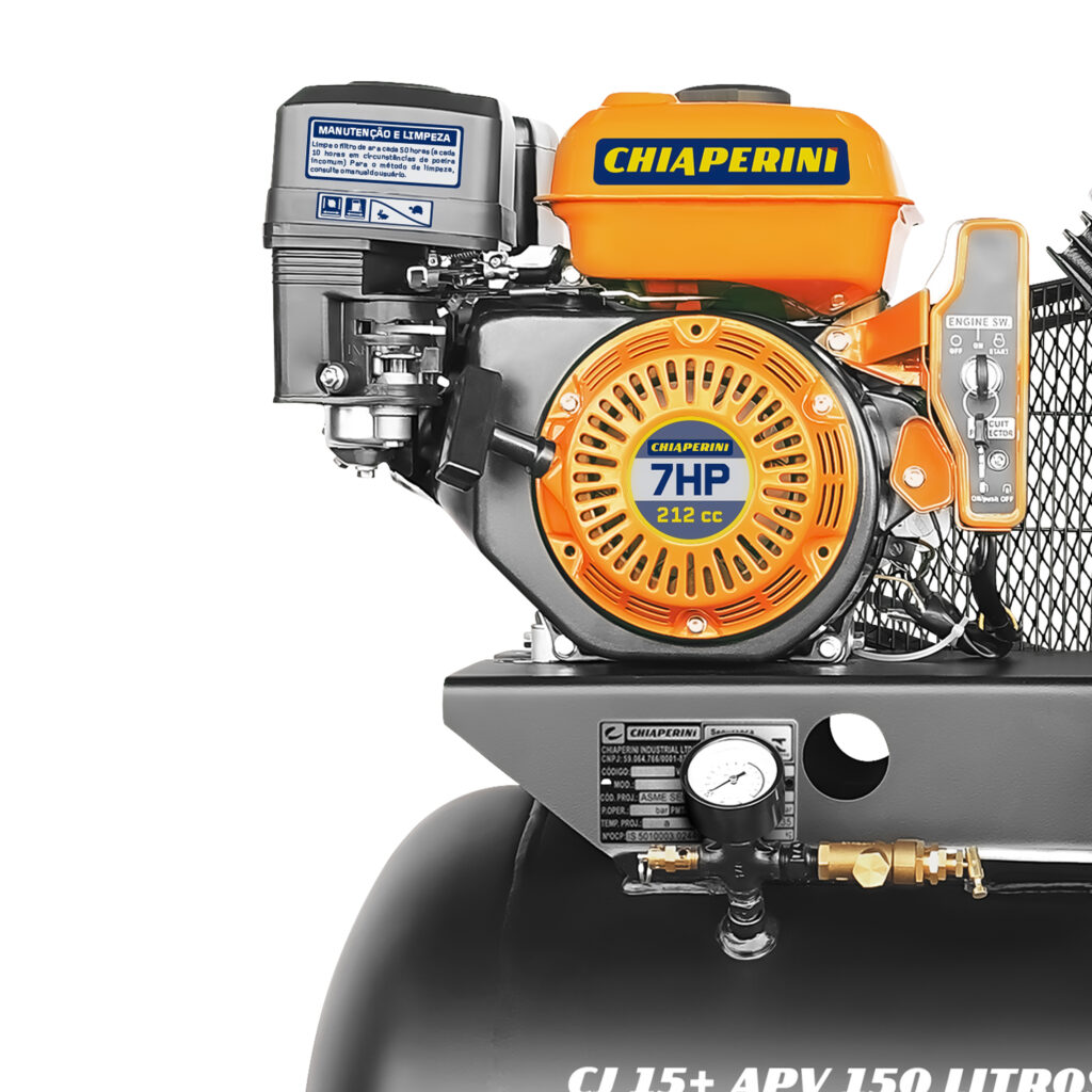 Compressor de ar alta pressão a combustão 15 pcm 150 litros ...